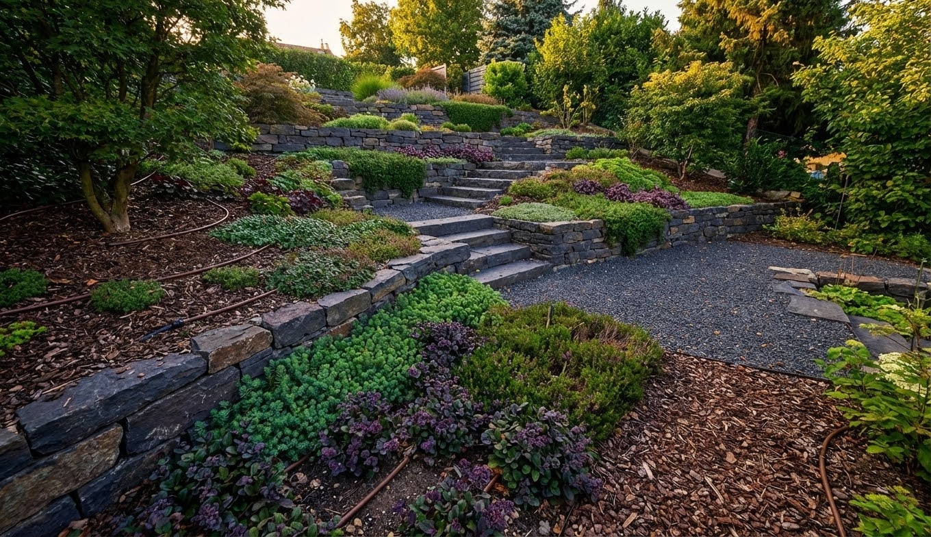 Astuces ingénieuses pour aménager un talus ou une pente de jardin sans ...